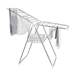 Organize It All Clothing Drying Rack | Dimensions: 61” x 24.4” x 39.8” | Laundry Accessories | Collapsible | Rust Resistant | Chrome