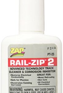 Pacer Technology (Zap) Rail-Zip 2 Track Cleaner and Corrosion Inhibitors, 1 oz