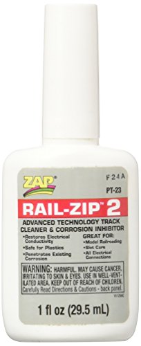 Pacer Technology (Zap) Rail-Zip 2 Track Cleaner and Corrosion Inhibitors, 1 oz