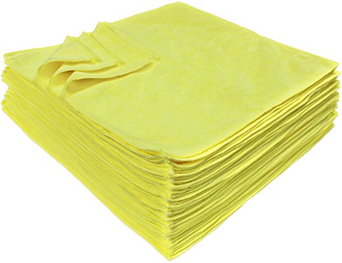 Eurow Microfiber Premium 16in x 16in 350 GSM Cleaning Towels 36-Pack