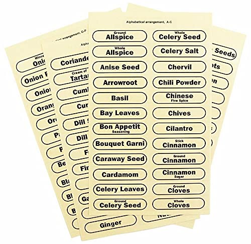 R.S.V.P. 96-Piece Spice Label Set