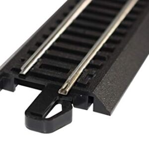 Bachmann Trains - Snap-Fit E-Z TRACK 30 DEGREE CROSSING (1/card - STEEL ALLOY Rail With Black Roadbed - HO Scale