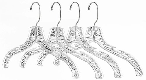 Whitmor Crystal Cut Dress/Blouse Hangers Set of 4