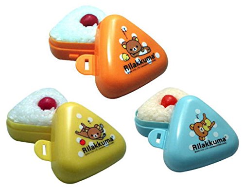 Rilakkuma ONIGIRI CASE SET (3Pcs) | Rice Ball Case | LS-2 ( Japanese Import )