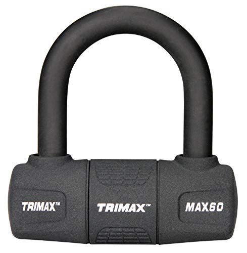 TRIMAX MAX60 Black Short Shackle U-Lock with PVC Sleeve