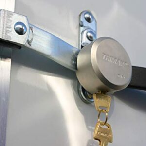 Trimax THPXL Hockey Puck Internal Shackle Trailer Door Lock - Rekeyable