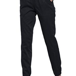 Cherokee Women Scrubs Pant Workwear Revolution Natural Rise Jogger WW011, M, Black