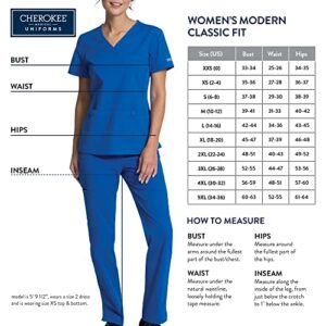 Cherokee Women Scrubs Pant Workwear Revolution Natural Rise Jogger WW011, M, Black