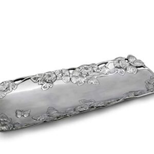 Arthur Court Designs Aluminum Butterfly - Small Oblong Tray 19 inch x 7.5 inch