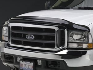 weathertech custom fit stone & bug deflector for dodge ram 1500, dark smoke