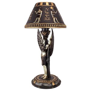 Design Toscano CL2609 Goddess Isis Egyptian Decor Sculptural Table Lamp, 17 Inch, Single