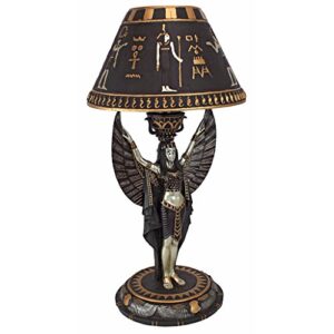 Design Toscano CL2609 Goddess Isis Egyptian Decor Sculptural Table Lamp, 17 Inch, Single