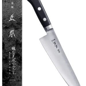 MASAMOTO VG Japanese Chef Knife 8.2" (210mm) Gyuto Professional Chef's Knife, Ultra Sharp Japanese Stainless Steel Blade, Duracon Handle, Made in JAPAN