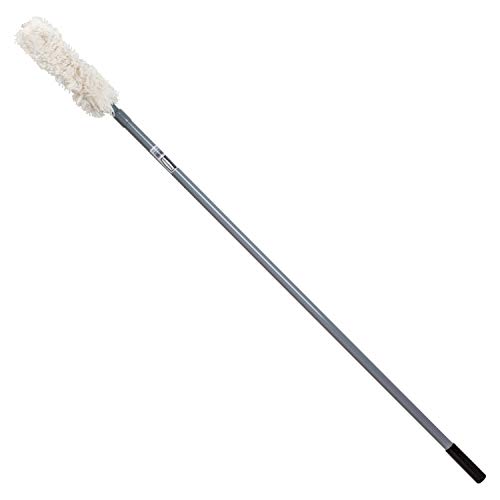 Rubbermaid FGT13000GY00 Overhead Long Extension Handle Dusting Tool with Launderable Head, Gray