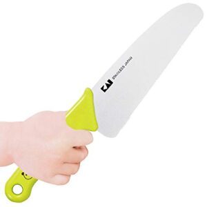 Kai Corporation FG5000 Little Chef Club Children's Knife, Genuine Blade, Panda, Green, Made in Japan