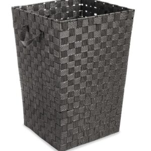 Whitmor Woven Strap Laundry Hamper Espresso 15x15x20