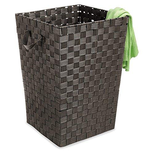 Whitmor Woven Strap Laundry Hamper Espresso 15x15x20