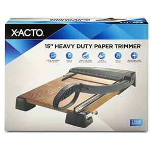 X-ACTO Heavy Duty Wood Guillotine Trimmer, 15 Inches