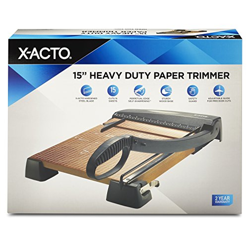 X-ACTO Heavy Duty Wood Guillotine Trimmer, 15 Inches