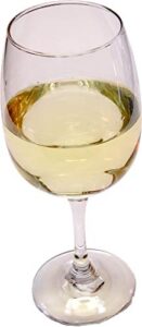 fake drink white wine glass z