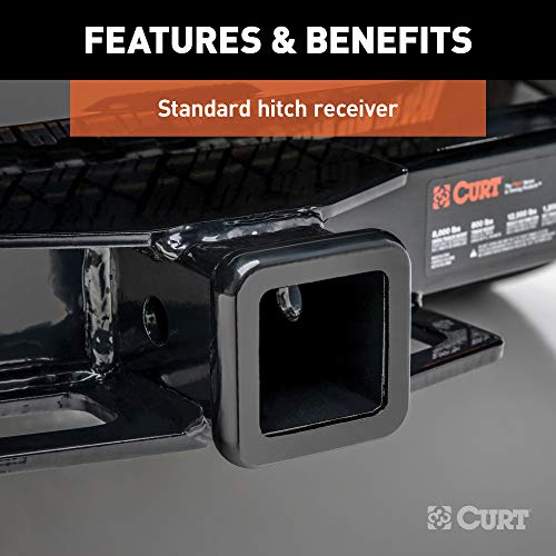 CURT 31109 2-Inch Front Receiver Hitch, Select Chevrolet Silverado, GMC Sierra 2500, 3500 HD