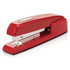 swingline stapler, 747 iconic desktop stapler, 25 sheet capacity, desk, office, rio red (74736)