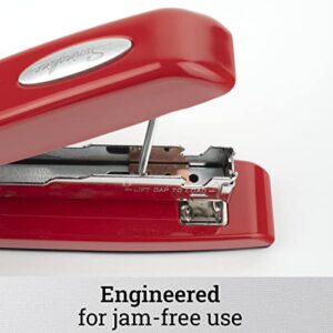 Swingline Stapler, 747 Iconic Desktop Stapler, 25 Sheet Capacity, Desk, Office, Rio Red (74736)