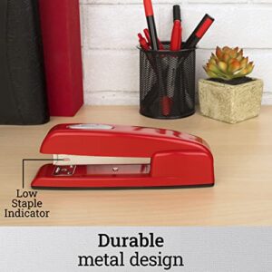 Swingline Stapler, 747 Iconic Desktop Stapler, 25 Sheet Capacity, Desk, Office, Rio Red (74736)