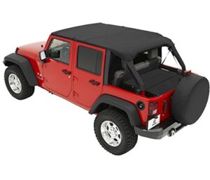 bestop 5258135 black diamond safari-style top for 2007-2009 wrangler unlimited