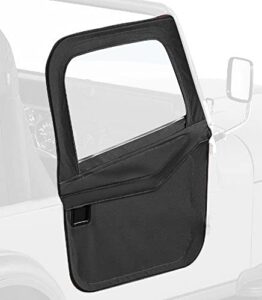 bestop 5177201 black 2-piece fabric doors 1966-1977 ford bronco