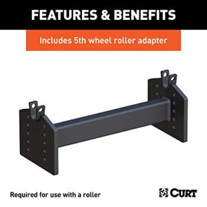 CURT 16516 E16 5th Wheel Slider Hitch for Short Bed Trucks, 16,000 lbs