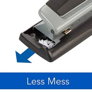 Swingline Desktop Hole Punch, 2- 3 Hole Puncher, Precision Pro, 10 Sheet Punch Capacity, Adjustable, Black/Silver (74037)