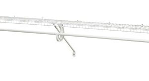 ClosetMaid 5632 Super Slide Ventilated Shelf Kit With Closet Rod, 6' by 12", White