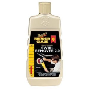 meguiar’s mirror glaze swirl remover (no.9) removes light scratches swirl marks & mild defects 16 fl