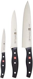 zwilling twin signature 3-pc german knife set, razor-sharp, made in company-owned german factory with special formula steel perfected for almost 300 years, dishwasher safe