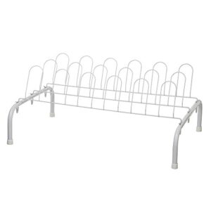 closetmaid 1039 9-pair freestanding shoe rack, white