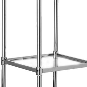 Organize It All 4 Tier Tempered Glass Freestanding Bathroom Storage Tower