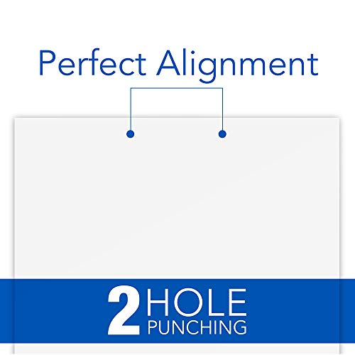 Swingline 2 Hole Punch, Comfort Handle Two Hole Puncher, 28 Sheet Punch Capacity, 50% Reduced Effort, Includes Alignment Guide, Black (74050)