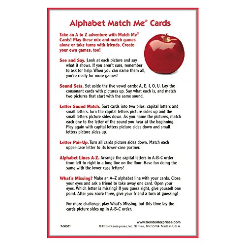 Alphabet Match Me Flash Cards