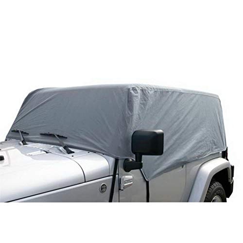 Rampage 4-Layer Breathable Cab Cover | Fits Over Installed Top, Grey | 1263 | Fits 2007-2018 Jeep Wrangler 2-Door