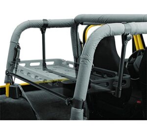 bestop 4140601 black lower cargo rack bracket system for 92-02 wrangler