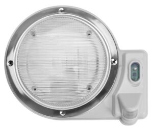 starlights sl-2000 smart light 2000 12-volt round exterior motion light, white