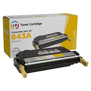 ld compatible toner cartridge replacement for hp 643a q5952a (yellow)