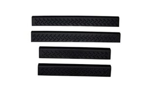 auto ventshade [avs] stepshield | black, 4 pc | 91114 | fits 2004 – 2008 ford f-150 supercrew