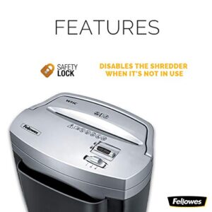 Fellowes 3103201 Powershred W11C, 11-Sheet Cross-cut Paper and Credit Card Shredder with Safety Lock