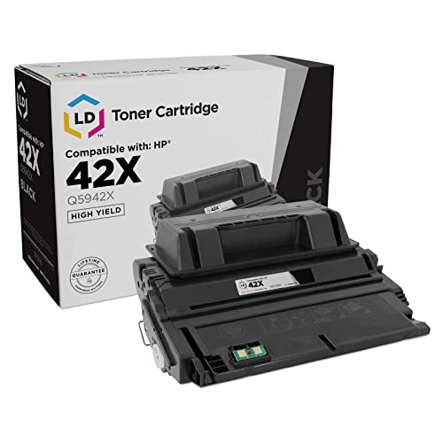 LD Products Compatible Toner Cartridge Replacement for HP 42X Q5942X High Yield (Black) for use in HP Laserjet/Multifunction Printers 4250, 4250tn, 4350n, 4250dtn, 4350, 4350tn, 4250dtnsl, 4350dtn