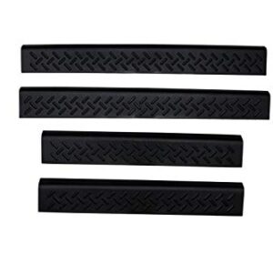 Auto Ventshade [AVS] Stepshield | Black, 4 pc | 91636 | Fits 2001 - 2007 Silverado/Sierra 1500, 2001 - 2004 Silv./Sierra 2500, 2001 - 2006 Silv./Sierra 2500HD/3500, 2007 2500HD Classic Crew Cab