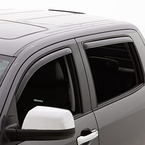 Auto Ventshade [AVS] In-Channel Ventvisor / Rain Guards | Smoke Color, 4 pc | 194845 | Fits 2006 - 2008 Dodge RAM 1500, 2006 - 2009 Dodge RAM 2500/3500 Mega Cab