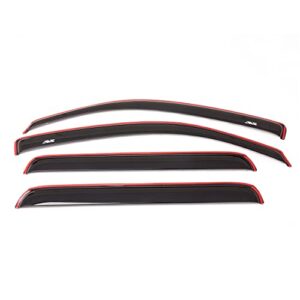 Auto Ventshade [AVS] In-Channel Ventvisor / Rain Guards | Smoke Color, 4 pc | 194845 | Fits 2006 - 2008 Dodge RAM 1500, 2006 - 2009 Dodge RAM 2500/3500 Mega Cab