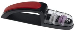 minosharp ceramic wheel water sharpener plus, black/red